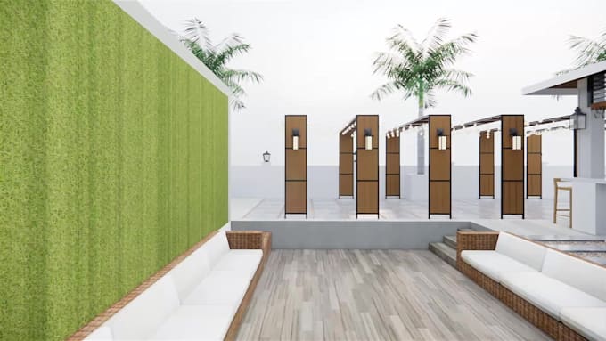 Design and 3d render for your outdoor area in 72 hours by Pucuk_merah ...