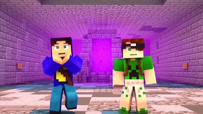 3d minecraft design minecraft weapon character animation minecraft ...