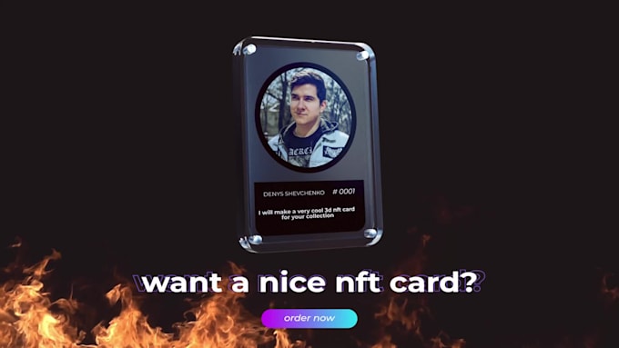 Create nice 3d nft card by Svartvibes | Fiverr