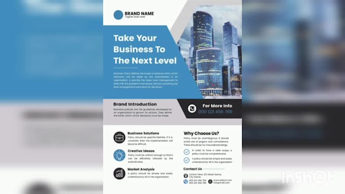 Make flyer design for event real estate business with brochure and ...