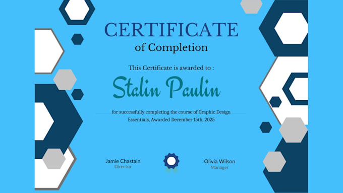 Do the perfect certificate design for your business by Mohamedf393 | Fiverr