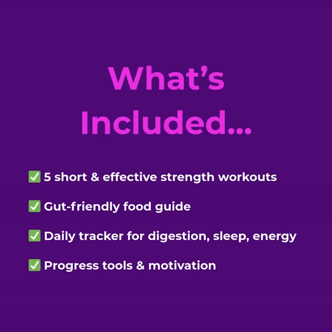 Create a strength and gut reset plan for midlife women by ...