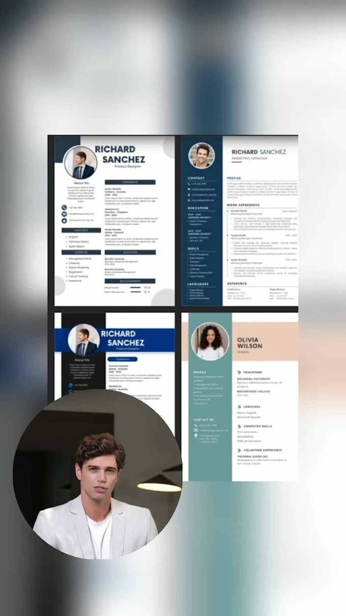 Write the best resume as a professional cv maker by Touseef997 | Fiverr