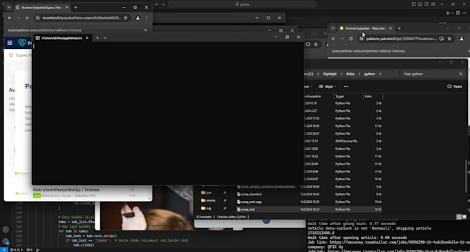 Create website crawler, automate job, python bots, web scraper, chrome extension by Kristiant777 ...