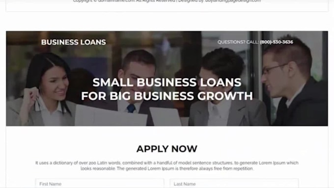 Design business loan funding leads design mca payday loan website by ...