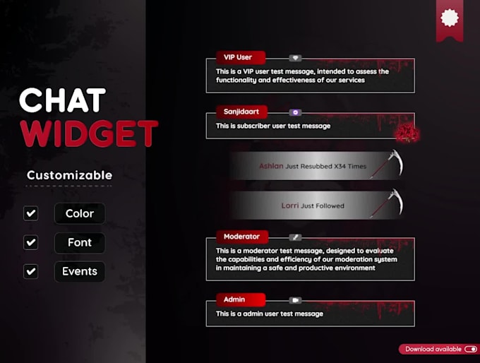 Create and code custom chat goal and event widget for your twitch ...