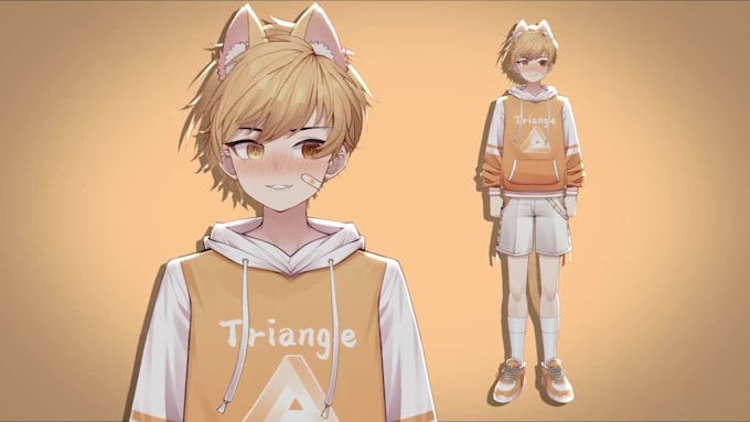 Rig and design live2d vtuber model, vtuber rigging, vtuber model design ...