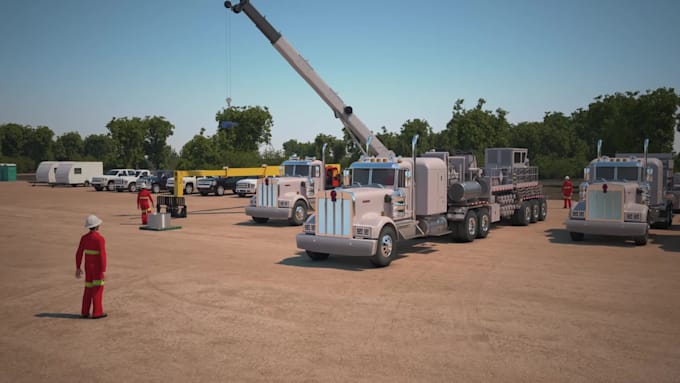 Do utral hd 3d technical video 3d industrial process factory facility ...