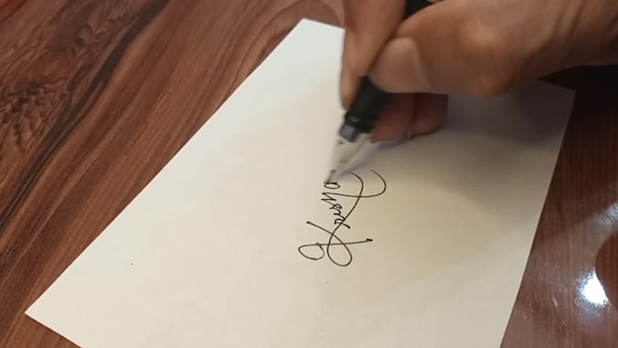 Create real handwritten signature design with video tutorial by ...