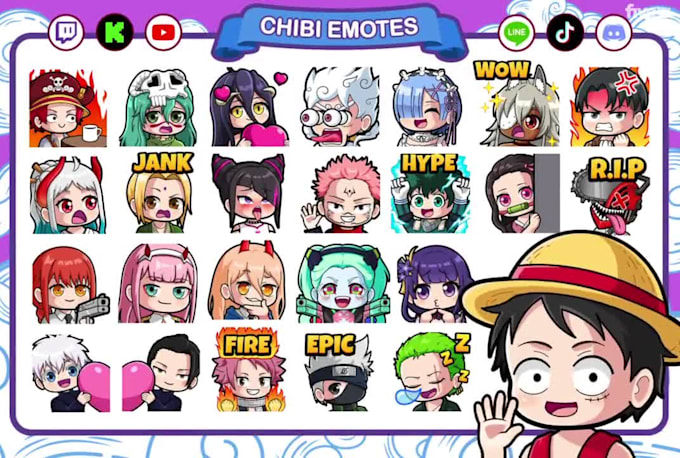 Draw custom vtuber emotes, animated emotes, and gif, badges in your ...