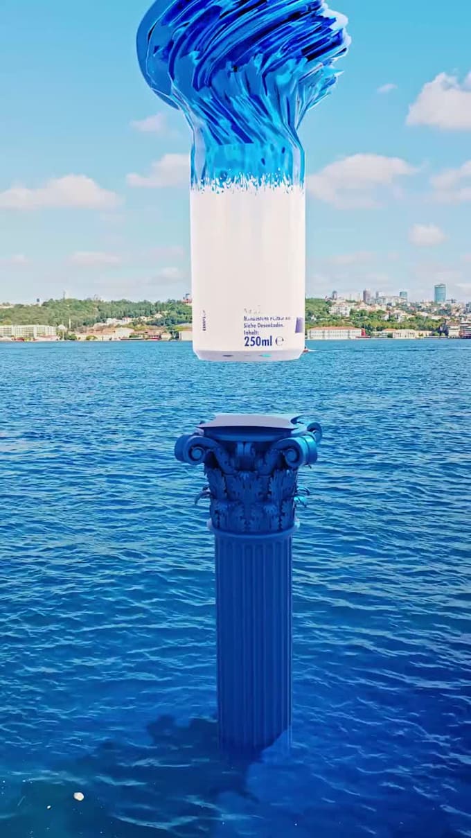 Do realistic fluid water simulation, 3d liquid simulation, or object ...