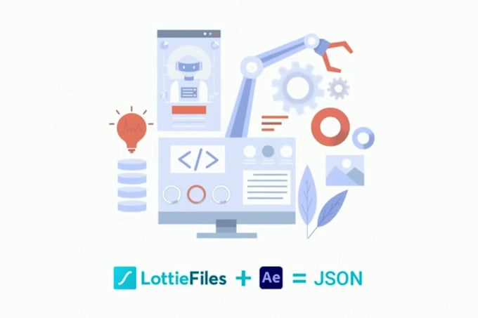 Animation json lottie svg, animation rive, gif animé pour site web, application mobile