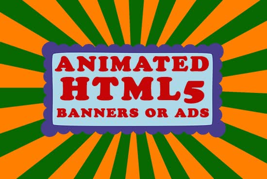 Make professional animated html5 banner ads by Yes_vector4u | Fiverr