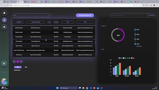 Build a react vite dashboard with reusable components by Vctorandjar | Fiverr