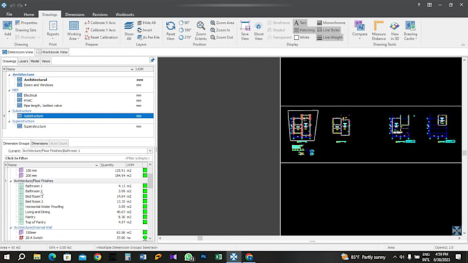 Do quantity takeoff and boq preparation on costx and planswift by ...