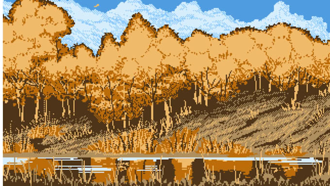 Draw pixel art background tileset animated gif for video game ...