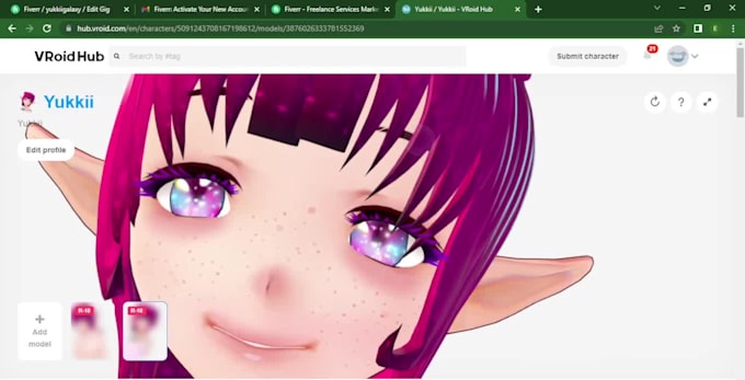 Create eye textures for your vroid avatar by Yukkiigalaxy | Fiverr