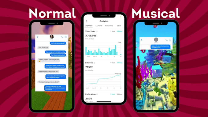 Create musical text message reddit story video for tiktok by Shahatx9 ...