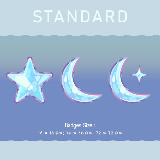Create and design cute badges for streaming by Conikacreation | Fiverr
