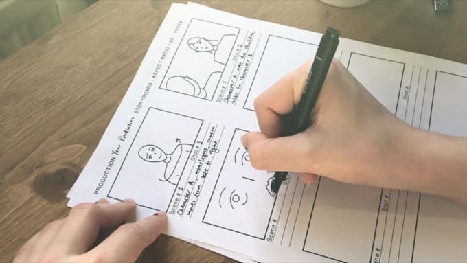 Create a professional storyboard for your video by Cdebekker | Fiverr