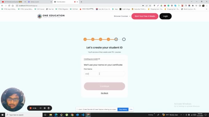Create Multi Step Form Using React Js Next Js By Hoquetanveerul Fiverr