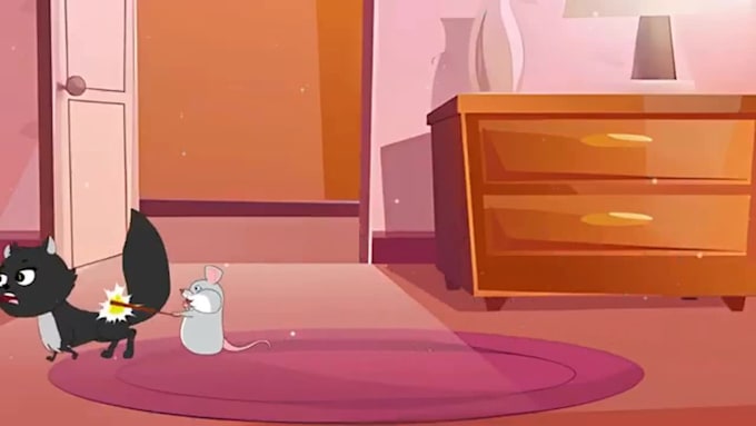 Create 2d cartoon animation, explainer, kids, music, twitch video ...