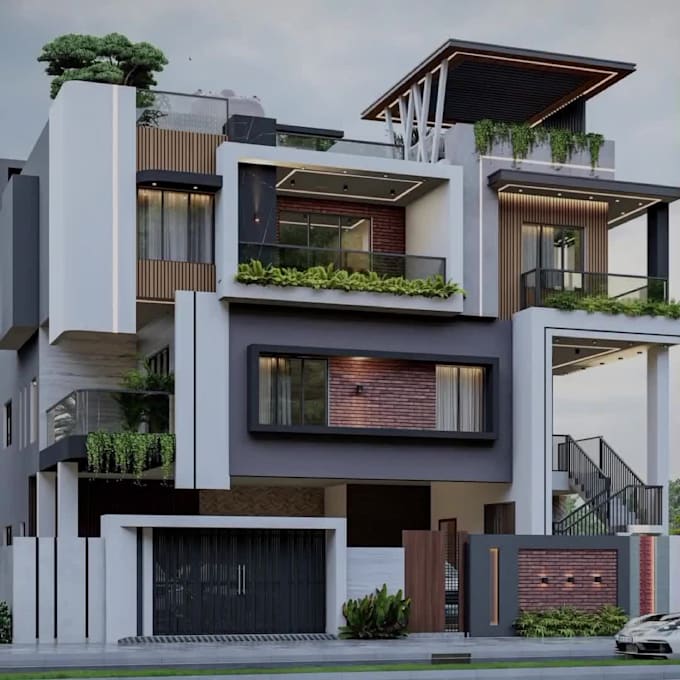 Do 3d master plan 3d site plan 3d level design plot plan landscape for ...