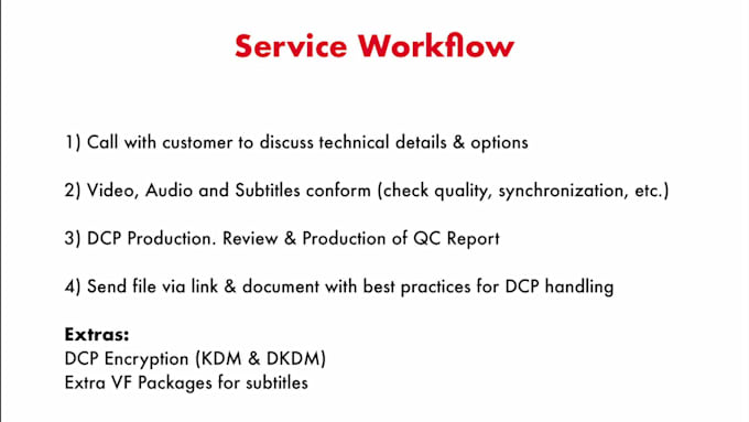 Create dcp package for your film or video by Filmm_studio | Fiverr