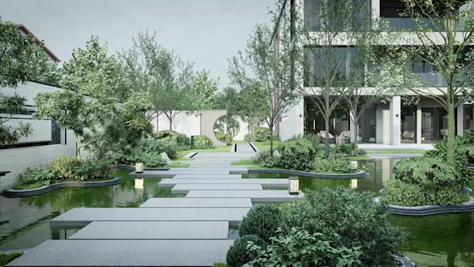 Render high quality 3d exterior architectural visualizations by ...