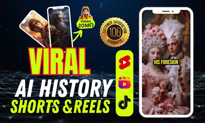 Create top 10 ai history youtube shorts and instagram reels by Fizzaali5 | Fiverr