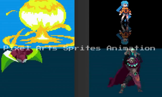 Create pixel art sprite sheet pixel art tileset animation pixel ...