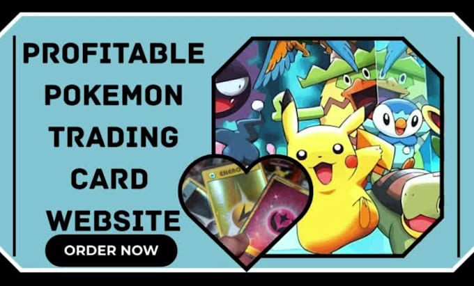 Design trading card shopify website pokeman store trading card website ...