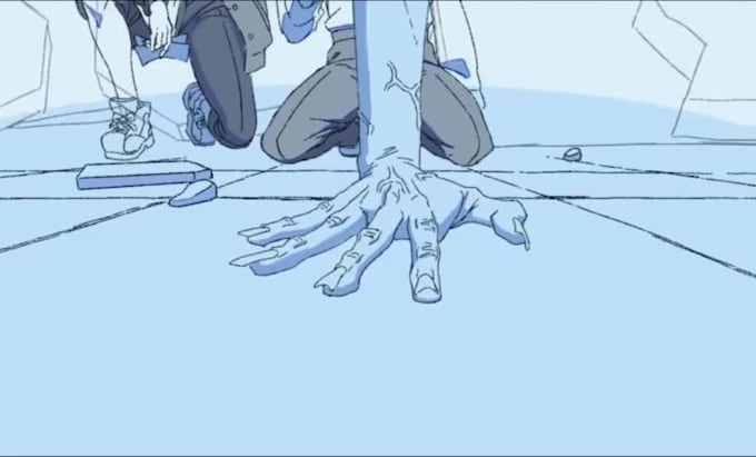 Make a japanese 2d anime style animation fighting scene 2d anime ...