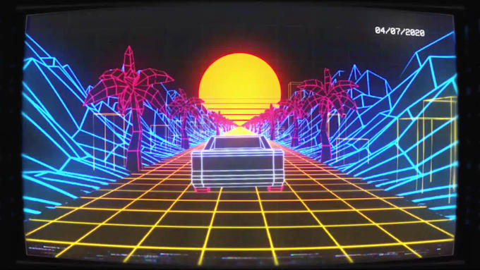 80s vhs retro style car ride intro animation by Thilinavfx | Fiverr
