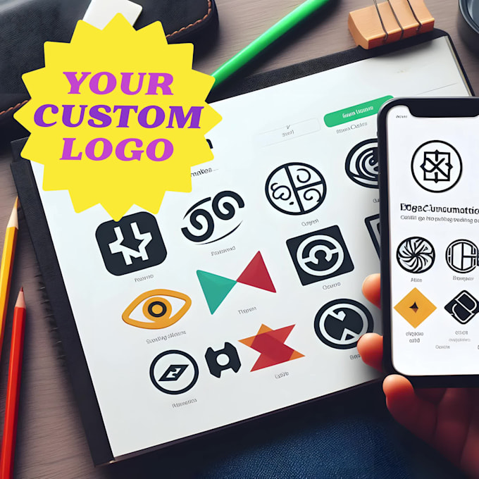 Design a custom business logo image w custom company icon in svg png ...