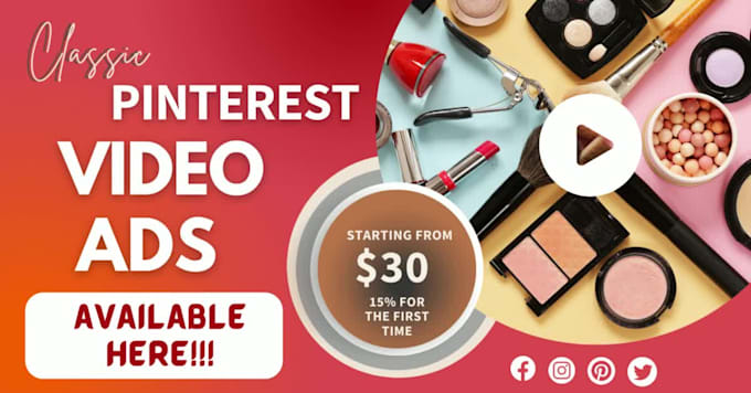 Create mind blowing quality pinterest video pin ads by Terryshopify ...