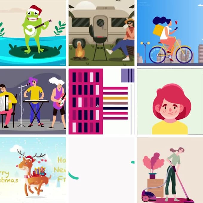 Create custom animated gif for you by Noraabdelfatah | Fiverr