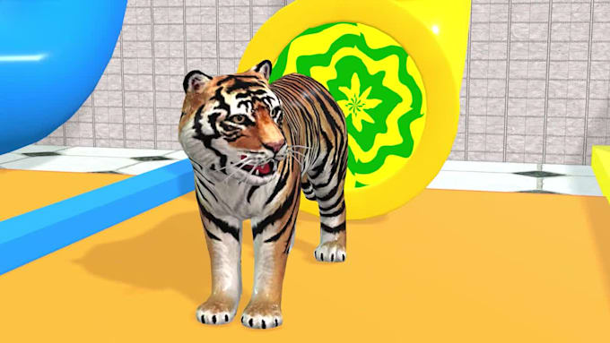 Create fountain crossing paint animal games for kids by Junaiddilawa618 ...