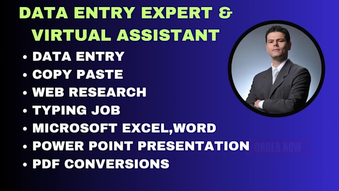 Do excel data entry, web research, copypaste, typing, pdf to excel by Mrmrishad550 | Fiverr