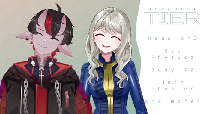 Draw vtuber avatar model and rig live 2d character streamer by Leadwats ...