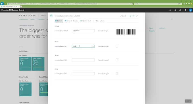 Create a barcode generator report for shipment by Conceptcs | Fiverr