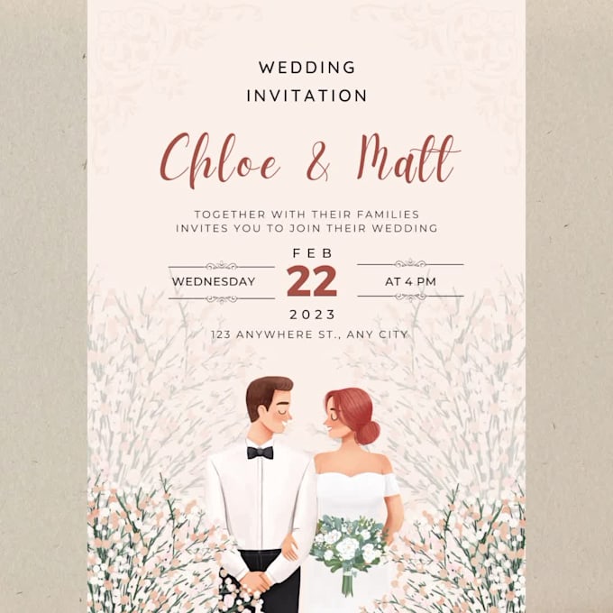 Design beautiful invitation card by Sheheryar0283 | Fiverr