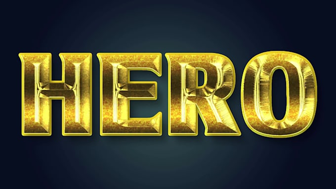 Make custom 3d text or font design with faded gold effects by ...