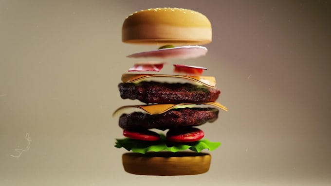 Do realistic 3d food modelling and 3d food animation by Fm_3danimation ...