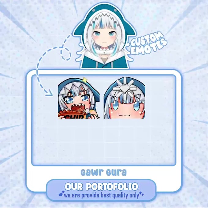 Create custom vtuber chibi emotes and badges for your twitch by ...