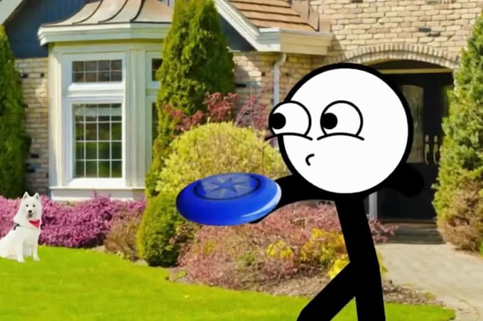 Create 2d stickman figure puppet animation custom 2d animation retro ...