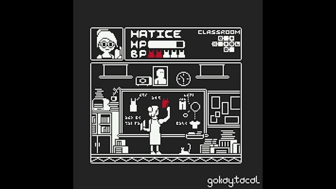 Create a 1bit pixel art and animations for you by Gokaytacal | Fiverr