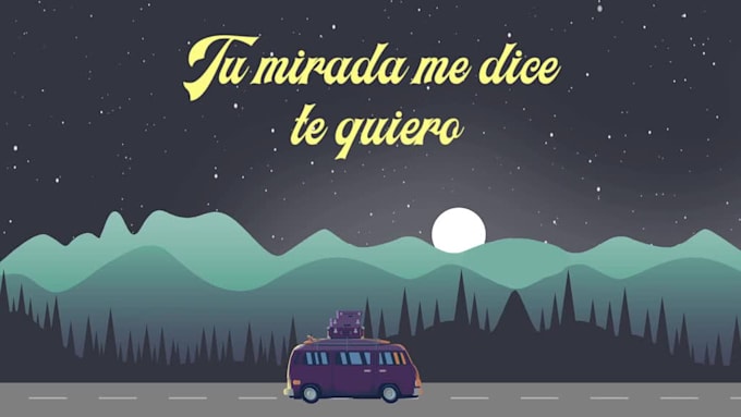 Create hand drawn animated 2d music lyric video for youtube tiktok song ...