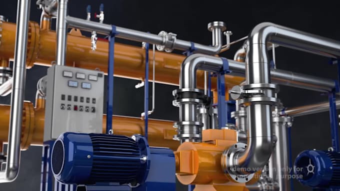 Create 3d manufacturing animation, industrial animation, 3d technical ...