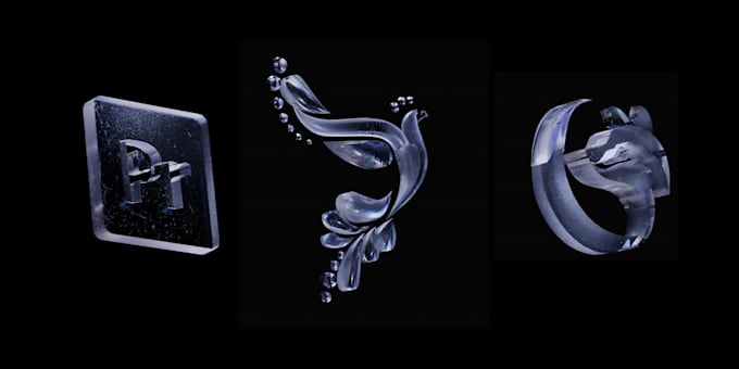 Turn your logo into proffesional 3d glass scene by Boyadista | Fiverr